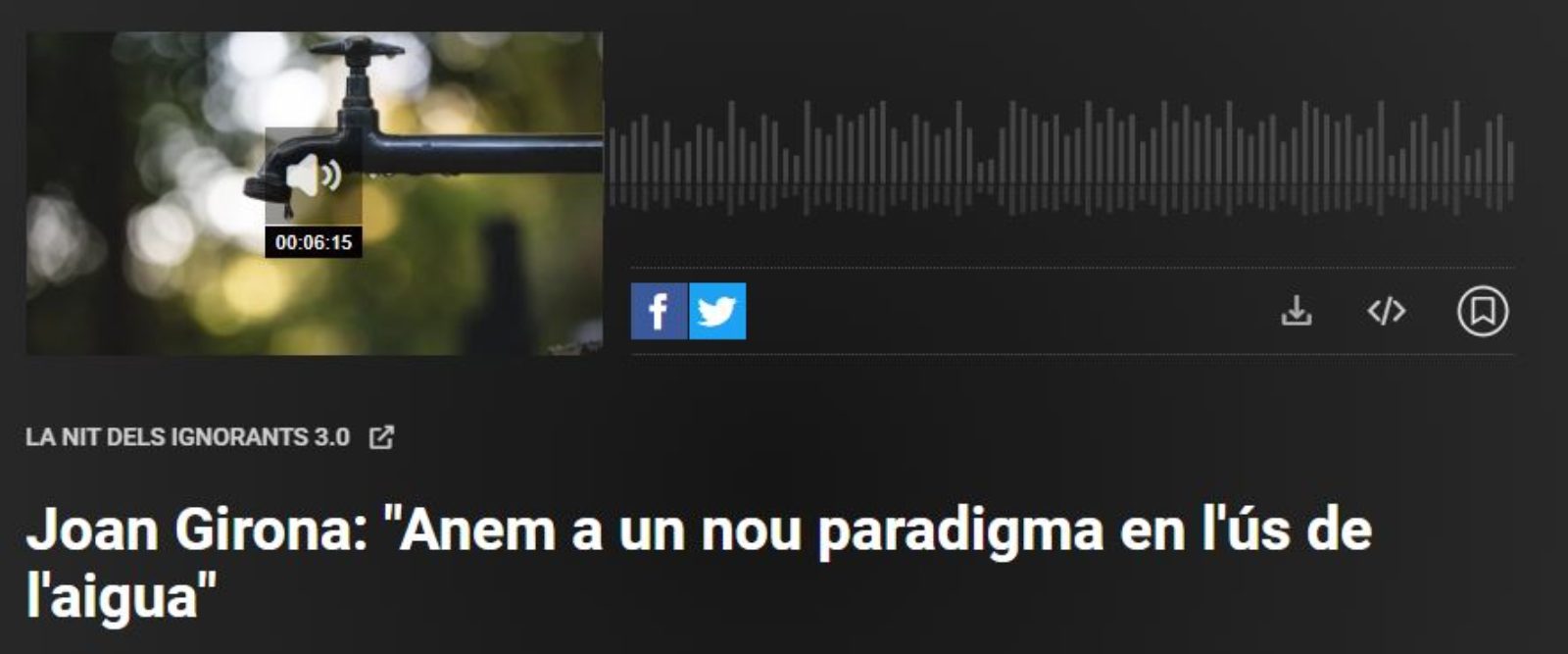 El company Joan Girona al programa La nit dels ignorants 3.0 de Catalunya Ràdio - Agrònoms ...